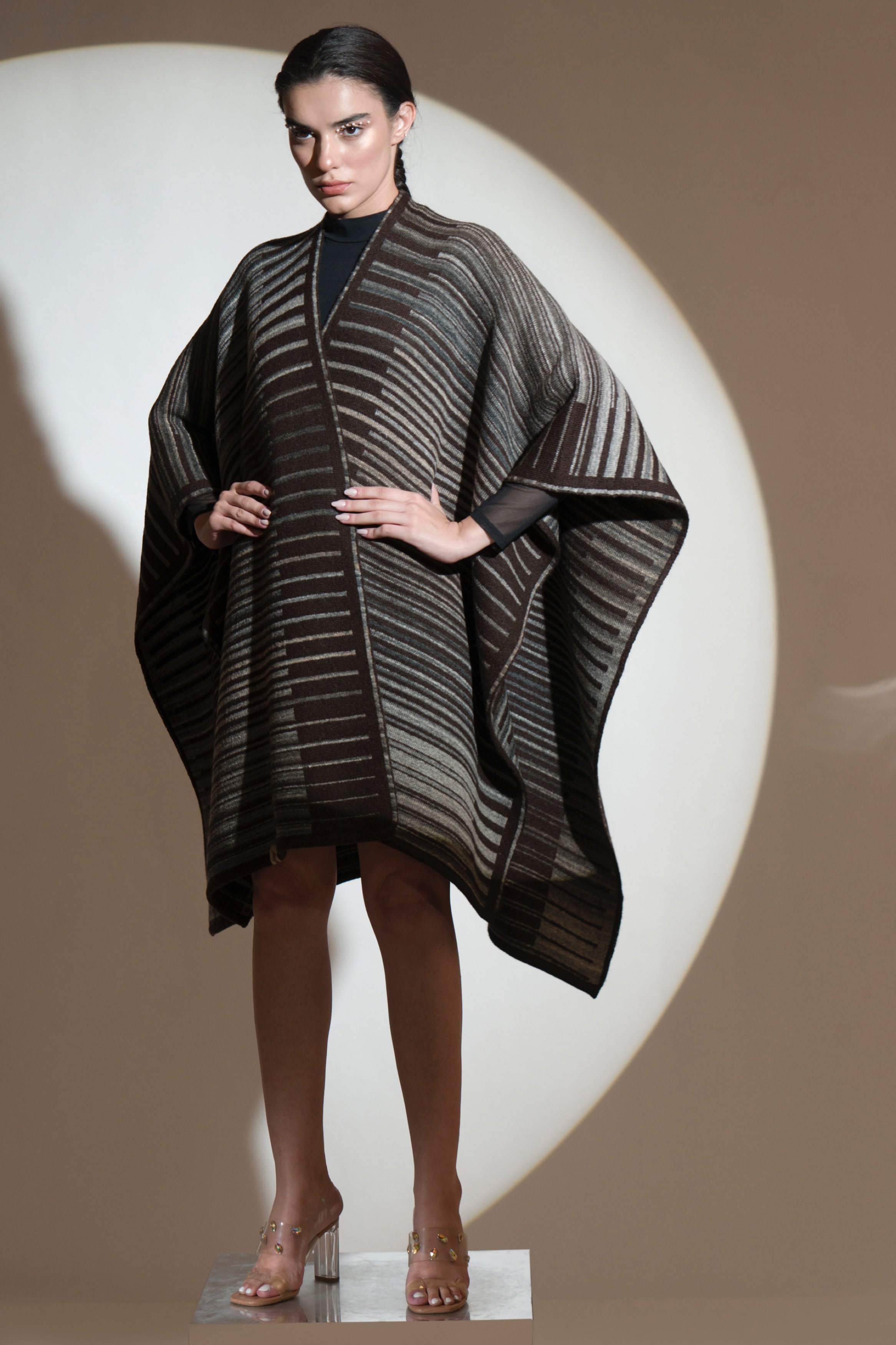 Cats Eye Opal Striped Cape – Khaleej